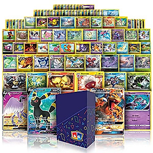 Player's Choice Ultra Rare Card Bundle | 3X Ultra Rare Cards | 100+ Total Cards with 15 Bonus Rare or Holo Foil Cards | GG Deck Box Compatible with Pokemon Cards