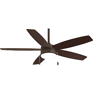 MINKA-AIRE F673L-ORB Airetor 52 Inch Ceiling Fan with Integrated 16W LED Light in Oil Rubbed Bronze Finish