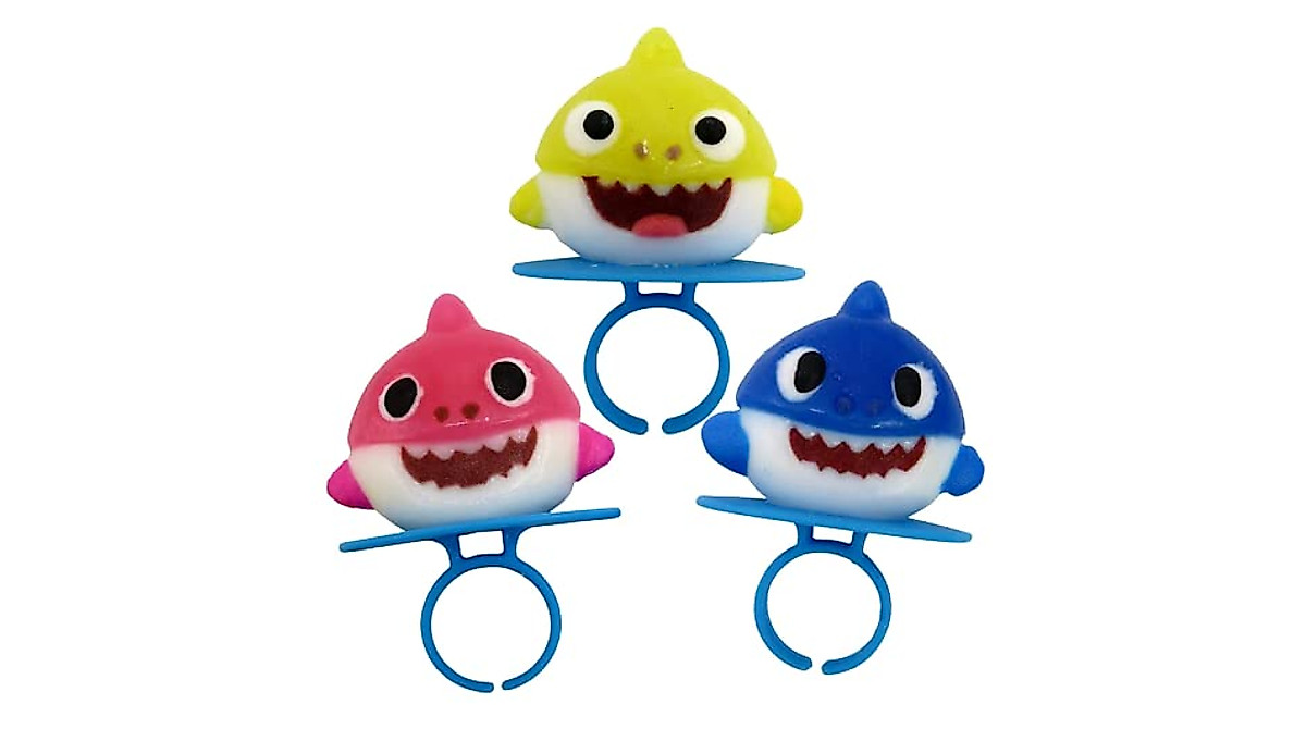Baby Shark Lollipop Rings - Perfect Party Favors & Gifts