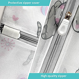 YUNHEGONG 5 Set Mesh Laundry Bags for Delicates + 3 Pcs Bra Washing Bags for Laundry