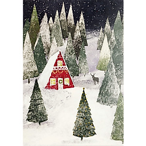 Snowy Evening Small Boxed Holiday Cards (20 cards, 21 self-sealing envelopes)