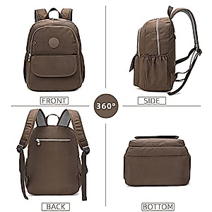 Vendra Moka Compact Hiking Nylon Waterproof Laptop Backpack Purse for Women and Men, Small Lightweight Travel Casual Outdoor Dayback