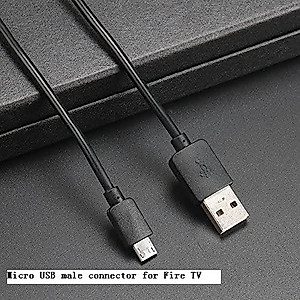Eeejumpe 10ft Feet Long USB Power Cable/Cord for Amazon Fire TV Stick HDMI Media Player