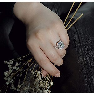 Kobelli Moissanite The Daisy Art Deco Emerald Engagement Ring - 6.0 / Forever One D-E-F