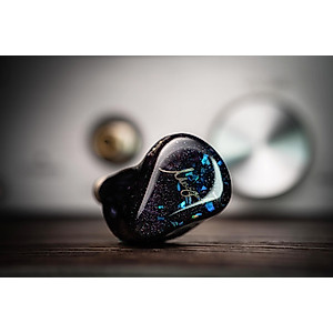 Linsoul Xenns Mangird Tea2 6BA + 1DD Hybrid IEM in-Ear Earphone with Hand-Created Faceplate, Detachable 2pin 6N OCC Cable for Audiophiles Musician(4.4mm, Mangird Tea2)