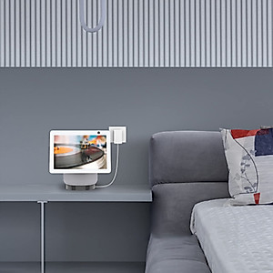 Esenlong Desktop Holder Stand Free Punch Speaker Bracket with Power Cord Storage for Echo Show 10