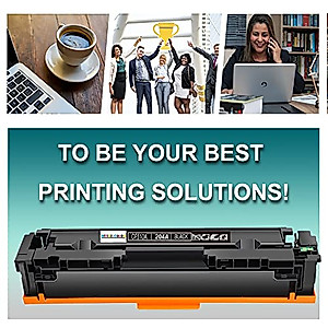 2 Pack 204A Black Toner Cartridge Replacement for HP 204A CF510A to use with Color Laserjet Pro MFP M180nw M180n M181fw M154a M154nw Printer