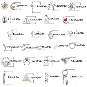 32 Pairs Assorted Stainless Steel Stud Earrings for -s Women Women-Cute Animal Faux Pearl Cat Elephant Sun Moon Star CZ Twise Heart Geometric Pattern Small Statement Bar Stud Earring Set (#5)