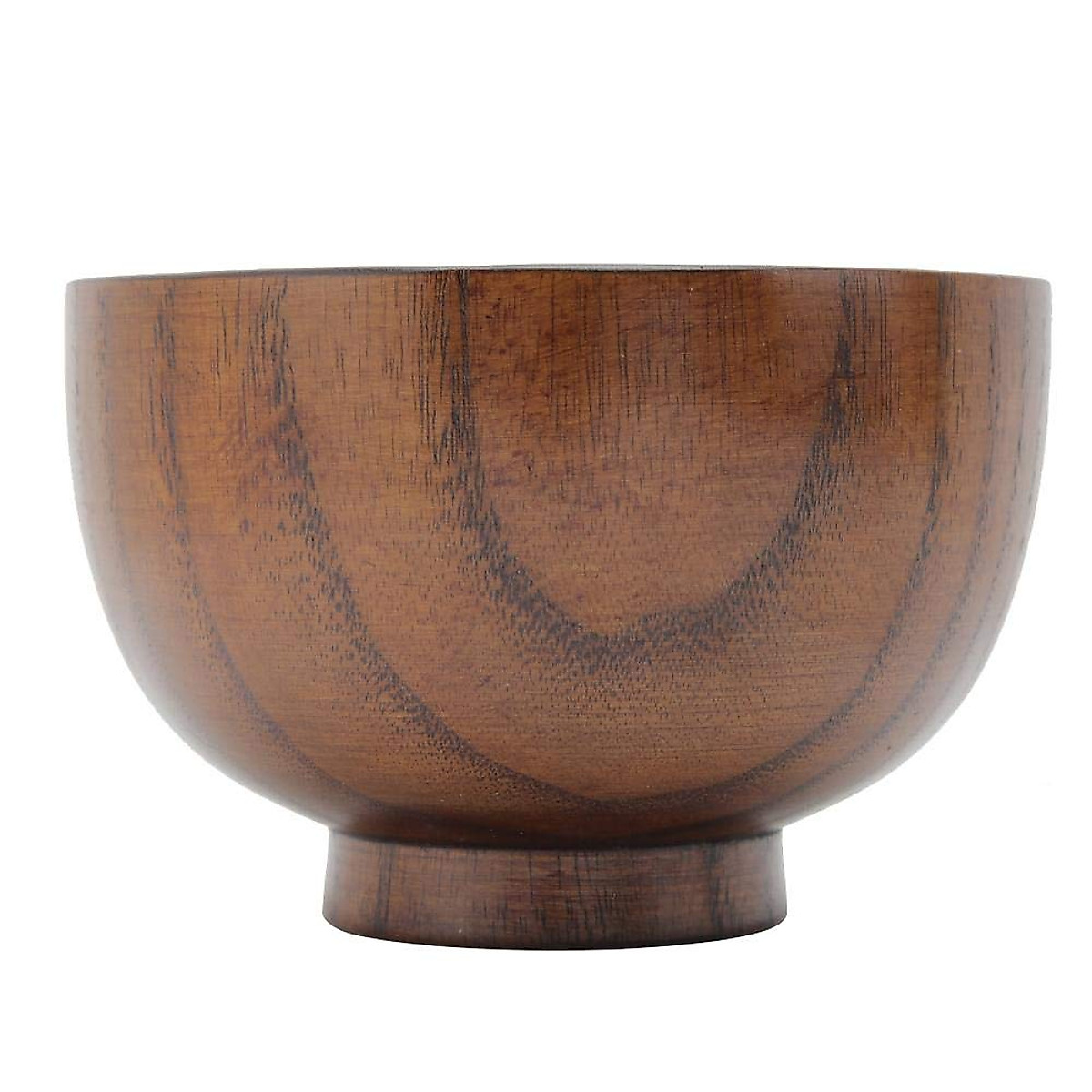 Yosoo Wooden Sauce bowl, Fruit Salad Noodles Rice Dining Bowl, Soup Food Container Tableware for Kitchen houseld Use (Diameter 10cm)