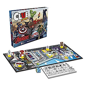 Hasbro Gaming Clue Junior: Marvel Avengers Edition Board Game for Kids Ages 5+, Loki's Big Trick, Classic Mystery Game for 2-6 Players (Amazon Exclusive)