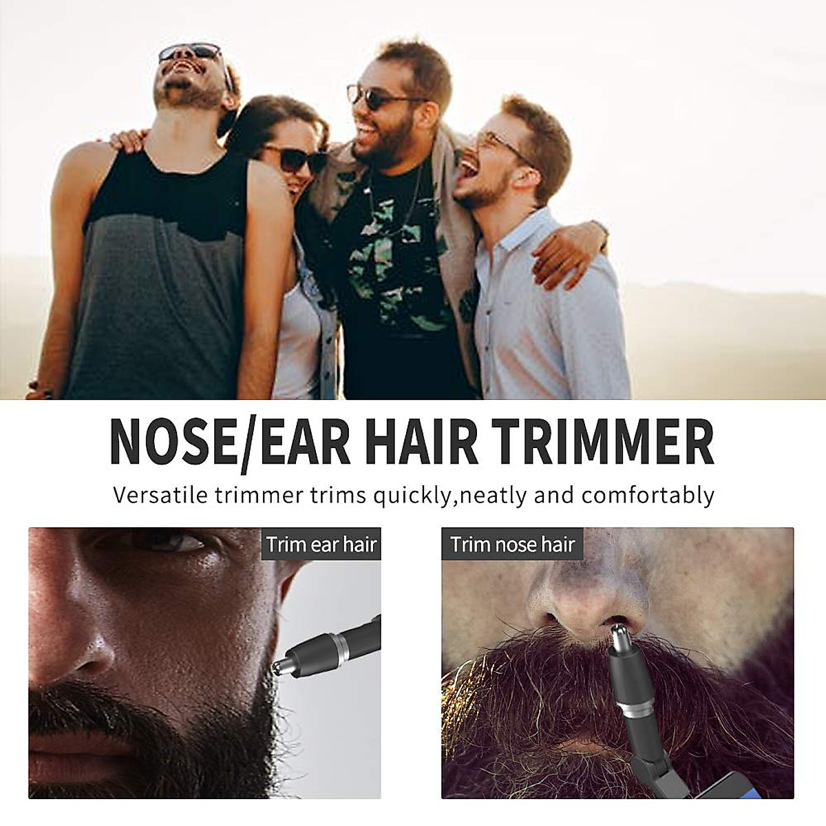 Mini Ear and Nose Hair Trimmer Compatible with Phone Interface for Men and Women OuYezy Professional Painless Portable Nose Hair Removal Trimmer Mobile Phone Powered (typ-c)
