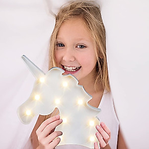 ArtCreativity Unicorn LED Light Box, 1PC, Cute Unicorn Lamp for Kids with Warm LEDs, Night Light for Girls and Boys, Decoration for Bedroom, Living Room, and Playroom, Great Gift Idea