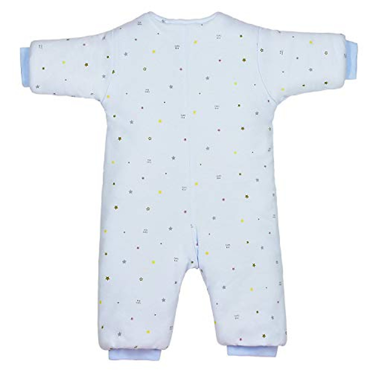 BBTKCARE Sleep Sack - Cotton Wearable Blanket，Warm Baby Pajamas for Toddler 6-9 Month-Blue