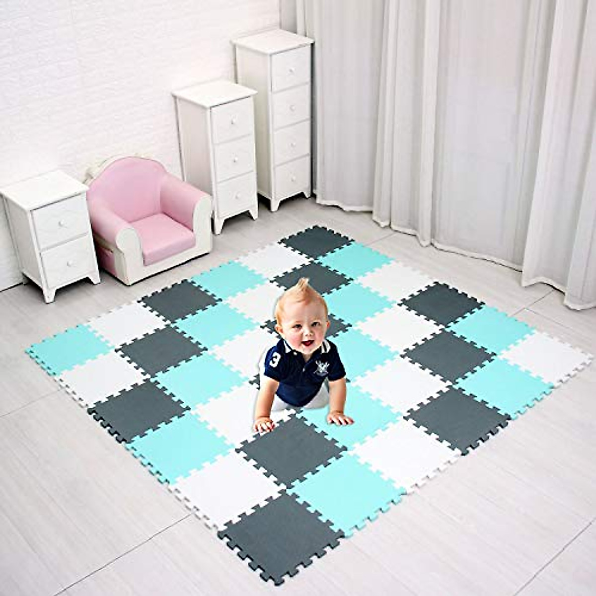 Baby Play MAT Game MAT Floor Tile Foam Pads Foam Kids Kid Rug Tile Flooring Baby Floor MAT Crawling MAT Interlocking MATS Baby Gym Mat Gym Flooring Mat Puzzle Exercise Mats SCDW101108112G301018