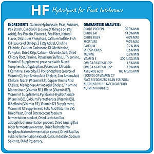 Blue Buffalo Natural Veterinary Diet HF Hydrolyzed for Food Intolerance Dry Cat Food, Salmon 7-lb bag