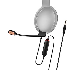 Uberwith Boom Microphone Cable Noise-Cancelling Replacement Compatible with Bose QC35 & QC35 II & QC45 Headphones with Mute Switch for PC, Laptop, PS 4/5, Xbox One Controller