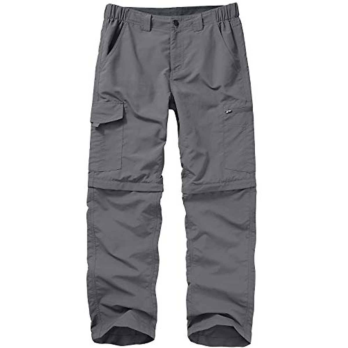 Hiking Pants for Men boy Scout Convertible Cargo Zip Off Lightweight Quick Dry Breathable Fishing Safari Shorts,6226,Grey,29