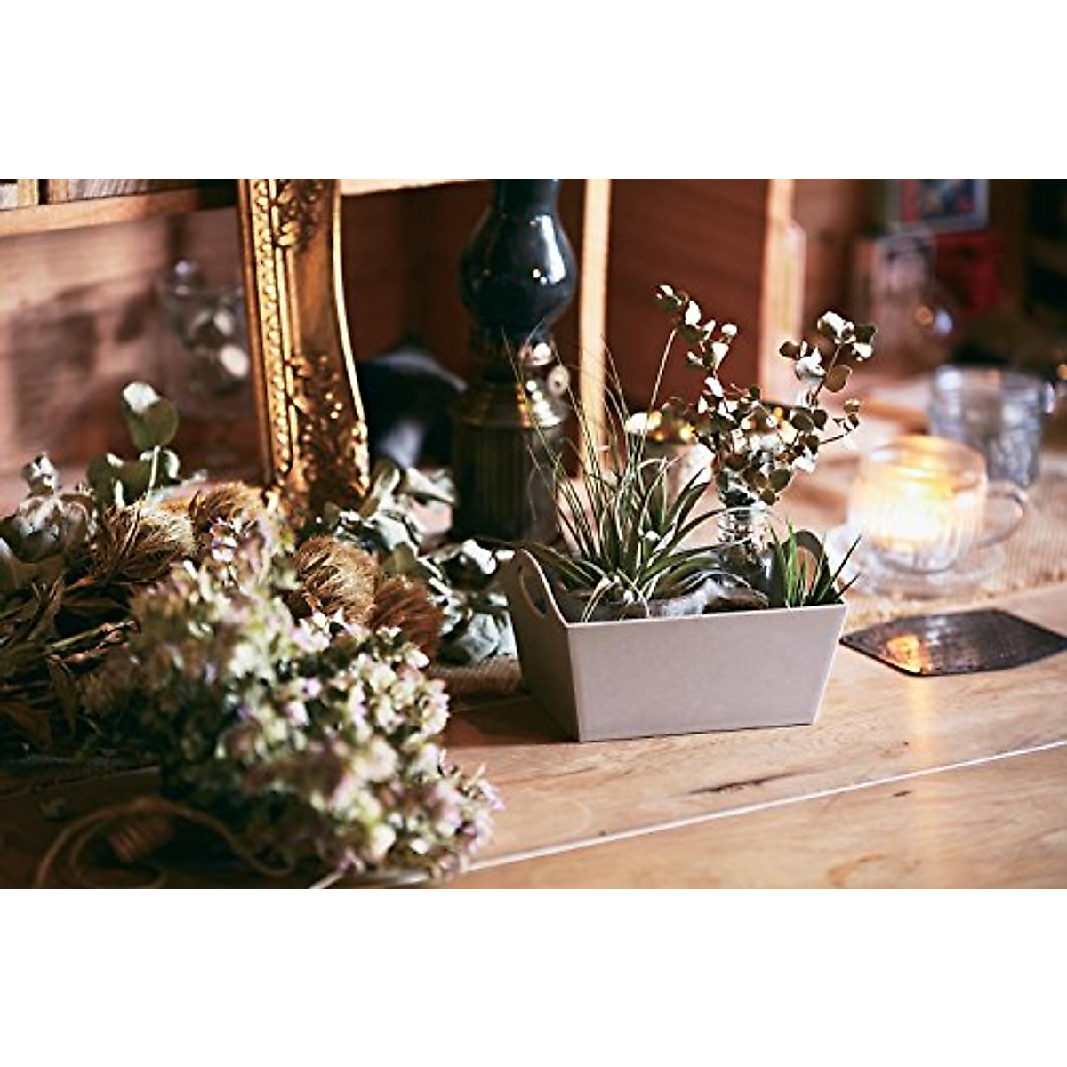 like-it EPE-23 Small Storage Mini Basket, Small, Set of 3, Paper Mix, Blue, Approx. Width 5.8 x Depth 4.4 x Height 3.2 inches (14.8 x 11.1 x 8.1 cm)