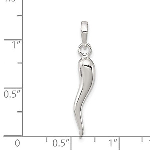 Goldia Sterling Silver Italian Horn