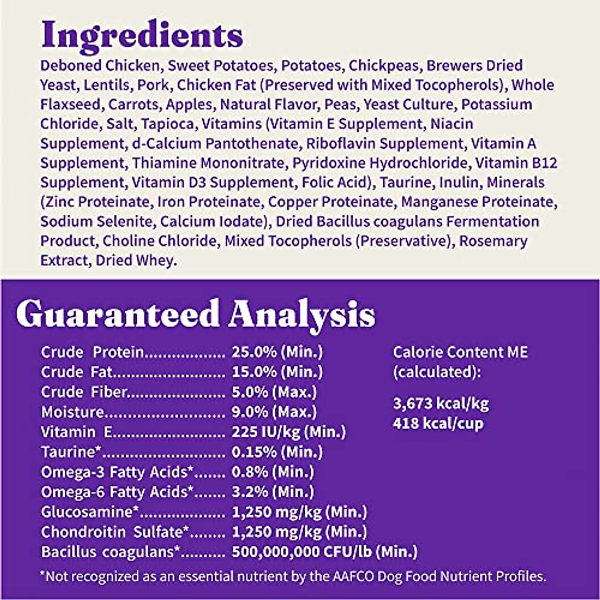 Halo Purely for Pets Holistic Dog Food, Complete Digestive Health Grain Free Cage-Free Chicken and Sweet Potato Recipe, Dry Dog Food Bag, Senior Formula, 10-lb Bag