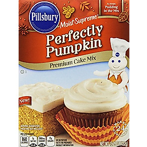 Pillsbury Moist Supreme Perfectly Pumpkin Premium Cake Mix, 15.25 Ounce
