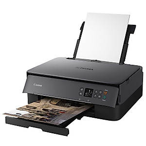 Canon TS5320 All in One Wireless Printer, Scanner, Copier with AirPrint, Black, Amazon Dash Replenishment Ready