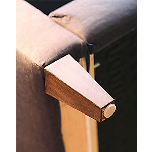 cSeao 4-Pack 6 Inches Wood Furniture Legs, Couch Legs, Sofa Legs, Mid Century, with 5/16 inch Bolts for Couch Ottoman Loveseat Coffee Table Cabinet