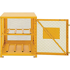 Global Industrial Storage Cabinet Single Door Horizontal, 4 Cylinder Capacity