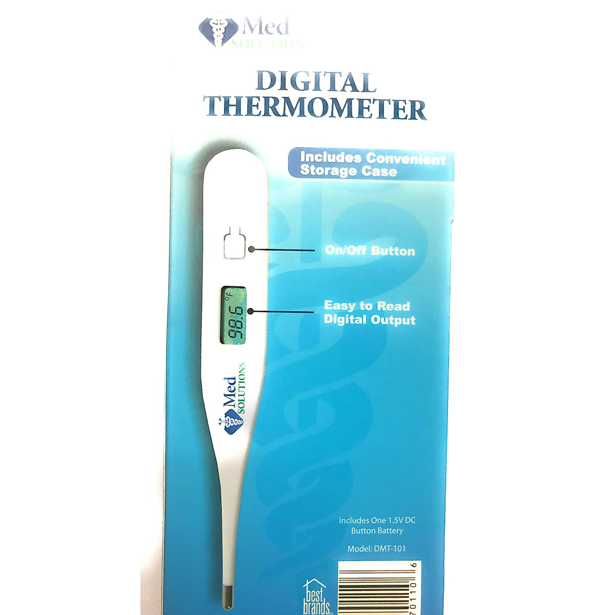 Med Solutions Digital Thermometer (Oral, Rectal or Underarm) 10 Second Readout