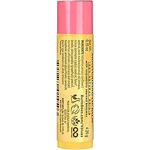 Burt's Bees 100% Natural Moisturizing Lip Balm, Pink Grapefruit with Beeswax & Fruit Extracts, 1 Tube