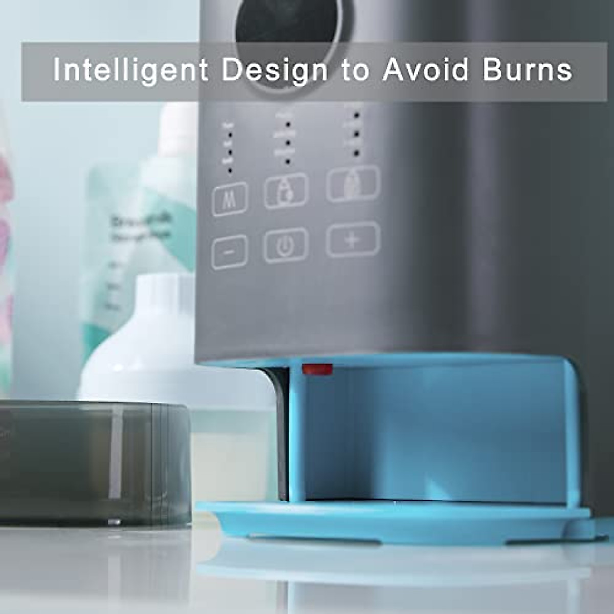 MOMYEASY Bottle Warmer, 3 Min Fast Baby Bottle Warmer with Accurate Display Timer, Baby Breastmilk Formula Milk Warmer, Temperature Control 48H Keep Warm and Auto Shutoff