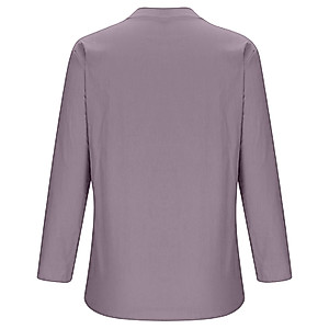 Mystery Boxes for Sale Linen Tops for Women Casual Summer 2023 Loose Fit Long Sleeve Button V-Neck Shirt Blouses Beach Going Out Pallets for Sale Liquidation Coffee L