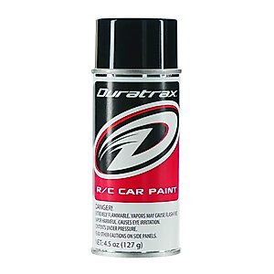 Duratrax Polycarbonate Radio Control Vehicle Body Spray Paint, 4.5 Ounces, Basic Black