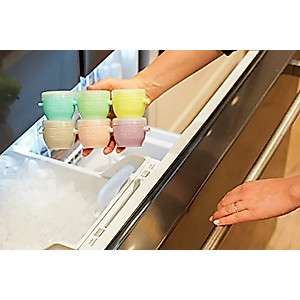 melii Snap & Go Baby Food Storage Containers with lids, Snack Containers, Freezer safe - Set of 6, 2oz