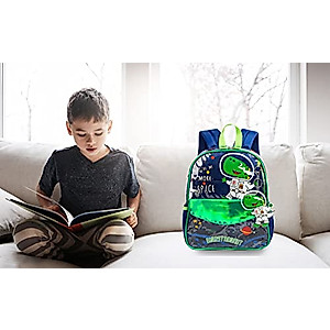 MOHCO Toddler Clear Backpack 13 inch Preschool Backpack Kindergarten Bookbag with Lunch Bag and Pencil Case for Boys and Girls