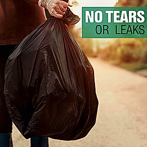 Tasker 33 Gallon Trash Bags (Value 250 Bags), Black Garbage Bags 30 Gallon - 32 Gallon - 33 Gallon - 35 Gallon. High Density Bags