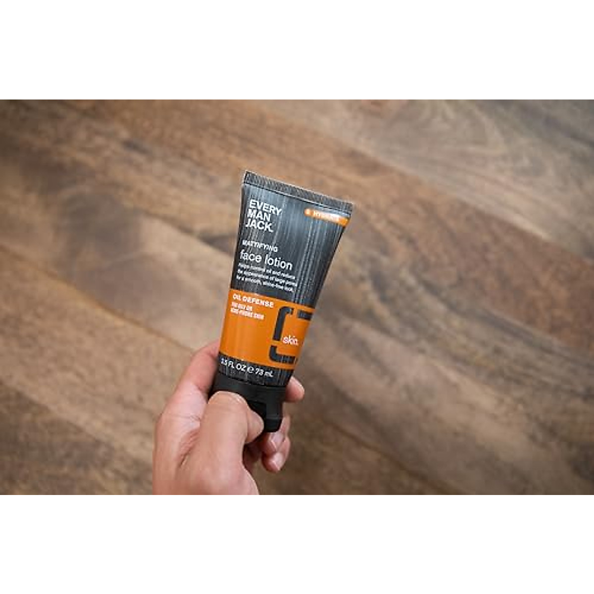 Every Man Jack Activated Charcoal Oil Defense Face Lotion for Men - Moisturize, Hydrate, and Soothe Skin with Activated Charcoal, Shea Butter, Aloe + Vitamin E - 2.5 oz Mens Face Lotion - 2 pack