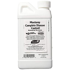 Monterey LG3374 Complete Concentrate Fungicide & Bactericide for Control of Garden & Lawn Diseases, 1-Pint, 16 oz
