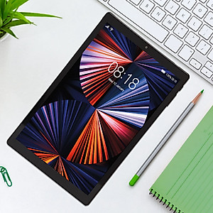 Cuifati 10in Tablet, HD Tablet for 10.0 4GRAM 64GROM 128G Expansion Octa Core CPU 2.5GHz, Dual SIM IPS Screen 5G Dual Band Tablet 100 to 240V (US Plug)