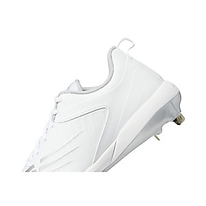 New Balance Women's Fuse V3 Metal Pitch Softball Shoe, White/White, 7