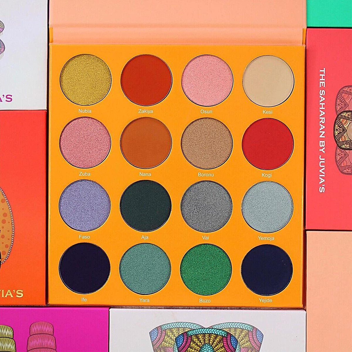 Juvia's Place The Magic Mini - Bright and Bold Red, Shades of 16, Eyeshadow Palette, Professional Eye Makeup, Pigmented Eyeshadow Palette, Makeup Palette for Eye Color & Shine