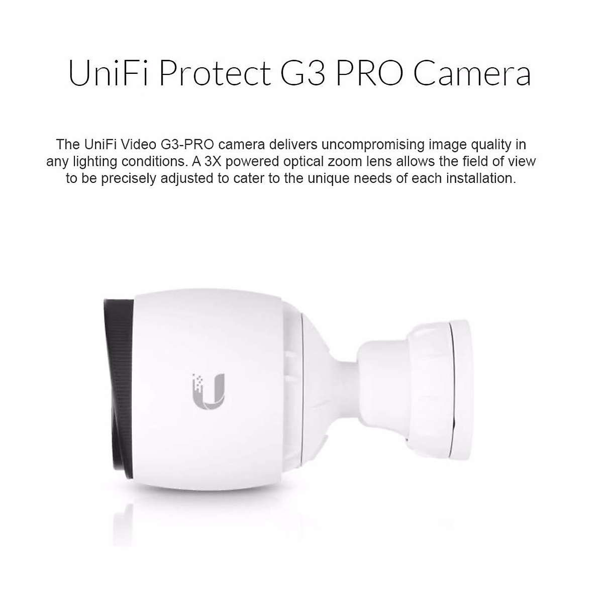 UniFi UVC-G3-PRO 1080p Outdoor Weatherproof IP Camera with 3X Optical Zoom (3-Pack)