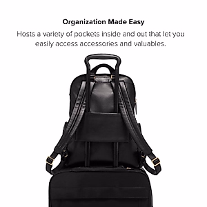 TUMI Voyageur Ruby Leather Backpack Black One Size