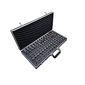 TECH STORE ON Flash USB Thumb Drive Holder Storage Organizer Case with Swivel Handle | Antistatic and Shockproof (aluminum, huge, holds 130 USB slots)