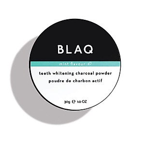 BLAQ Teeth Whitening Charcoal Powder - Natural Tooth Whitening for Sensitive Teeth - Charcoal Teeth Whitening Powder - Activated Charcoal Tooth Whitener - 30g/1oz