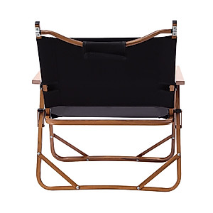 BANLICALI Camping Chairs, Folding Camping Chair, Portable Outdoor Folding Chair for Camping, Traveling, Barbecuing, Picnics Black Load 120kg/264.55lbs