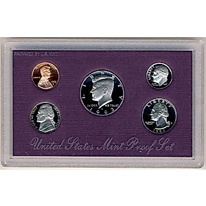 1993 S Clad Proof 5 Coin Set in Original Government Packaging Proof