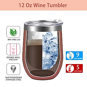 LiqCool 50th Birthday Gifts for Women, 21 with 29 Years Experience Wine Tumbler, 50 Year Old Gifts for Women, 12 Oz Birthday Tumbler Gifts Set for Best Friends, Mom, Sister, Wife, Aunt Turning 50