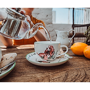 Disney Lady and the Tramp Bone China Teacup and Saucer | Set of 2