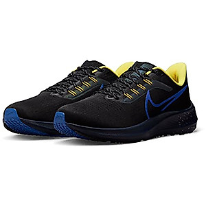 Nike Men's Air Zoom Pegasus 39 Running Shoe (Black/Hyper Royal-Thunder Blue, 10.5)